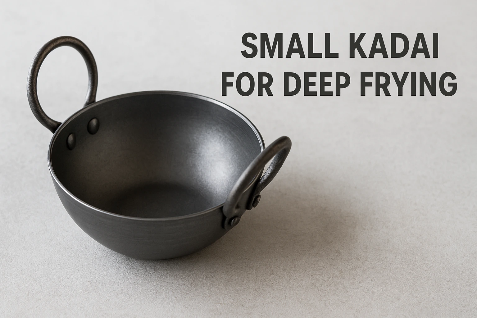 Small Kadai for Deep Frying Buy with online - Kiya's Kitchen