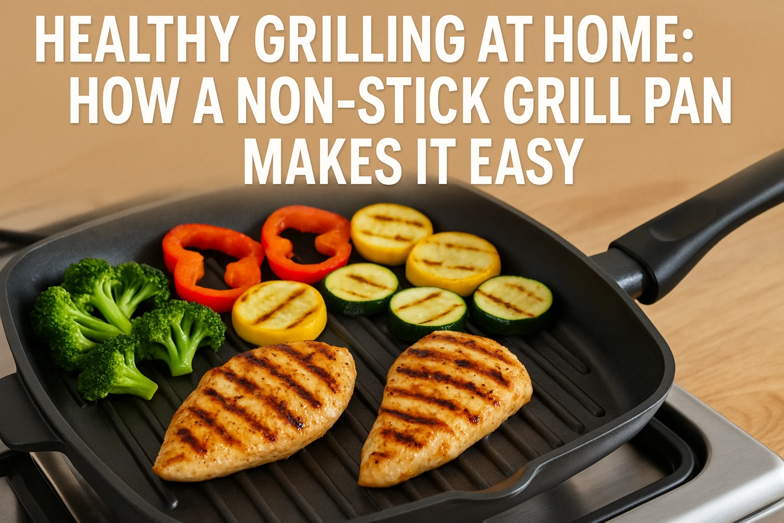 Healthy Grilling at Home: 17 Easy Tips Non-Stick grill pan